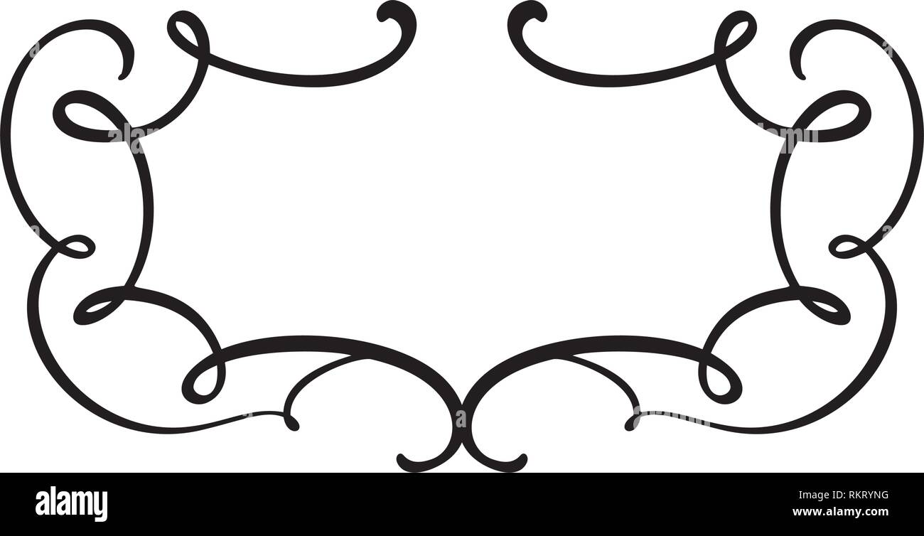 Wedding Scroll Border Clip Art