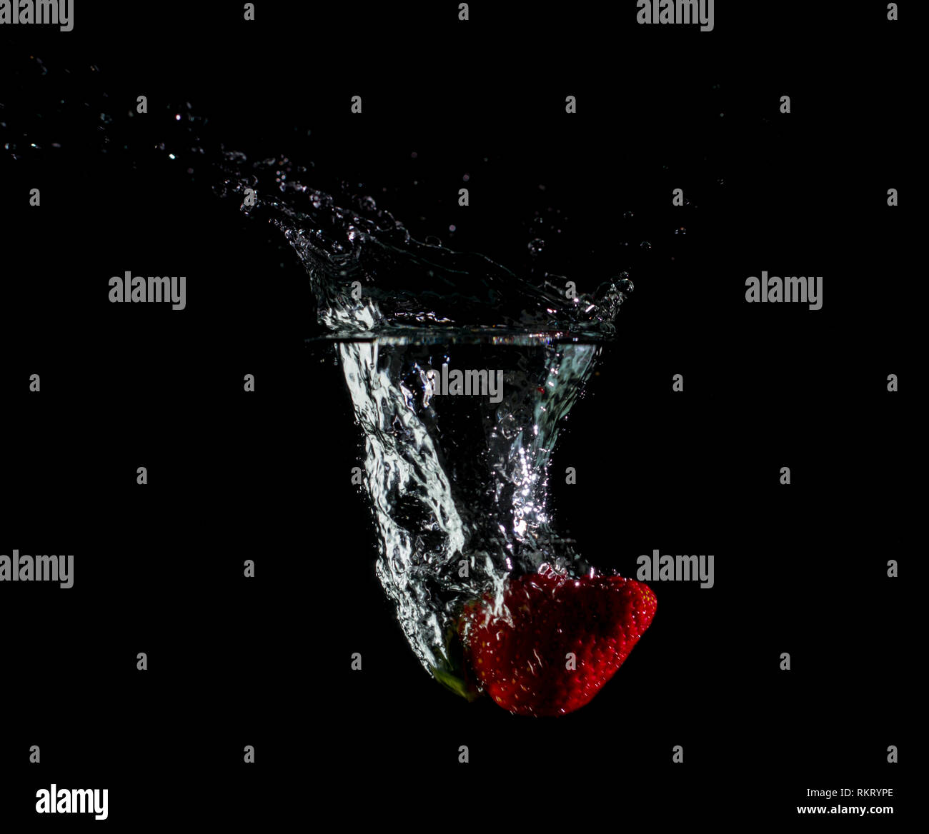 Falling strawberry hi-res stock photography and images - Alamy