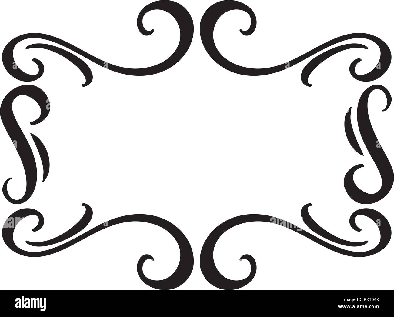 Black And White Swirl Border