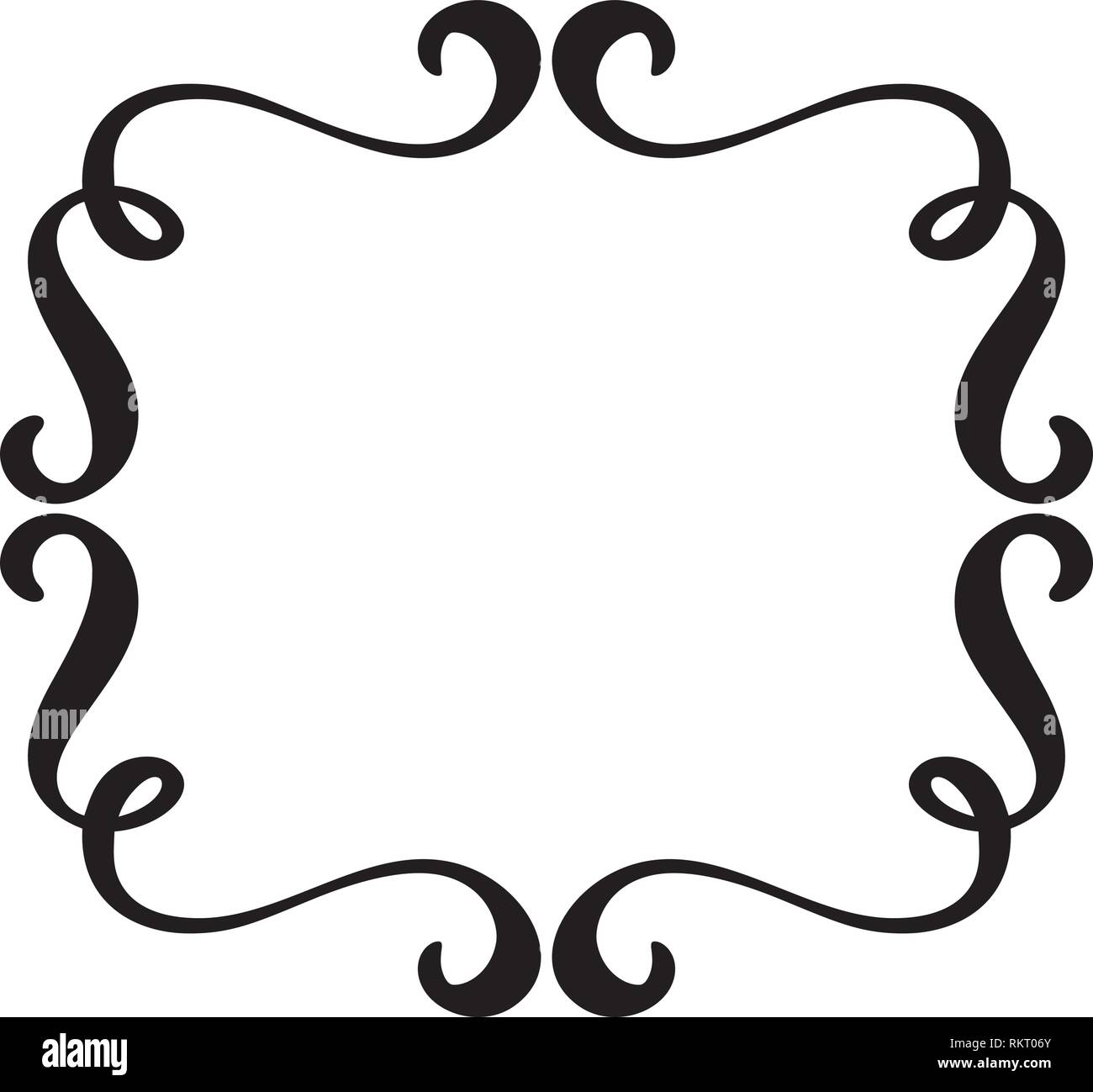 Free Vintage Swirl Border Clipart