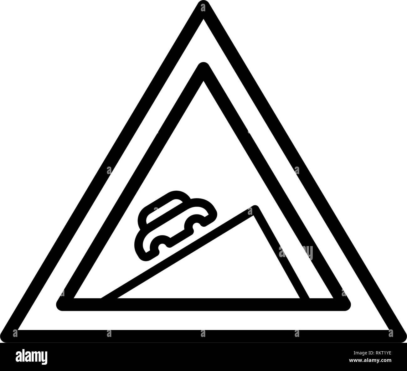 Vector Steep ascent Icon Sign Icon Vector Illustration For Personal And ...