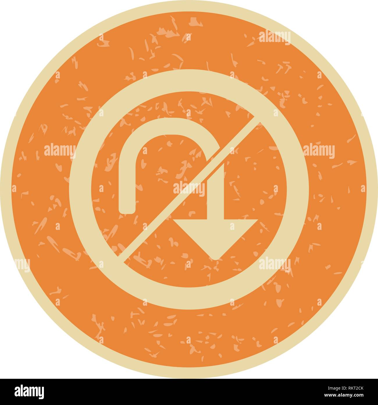 Vector No U-turn Icon Sign Icon Vector Illustration For Personal And ...