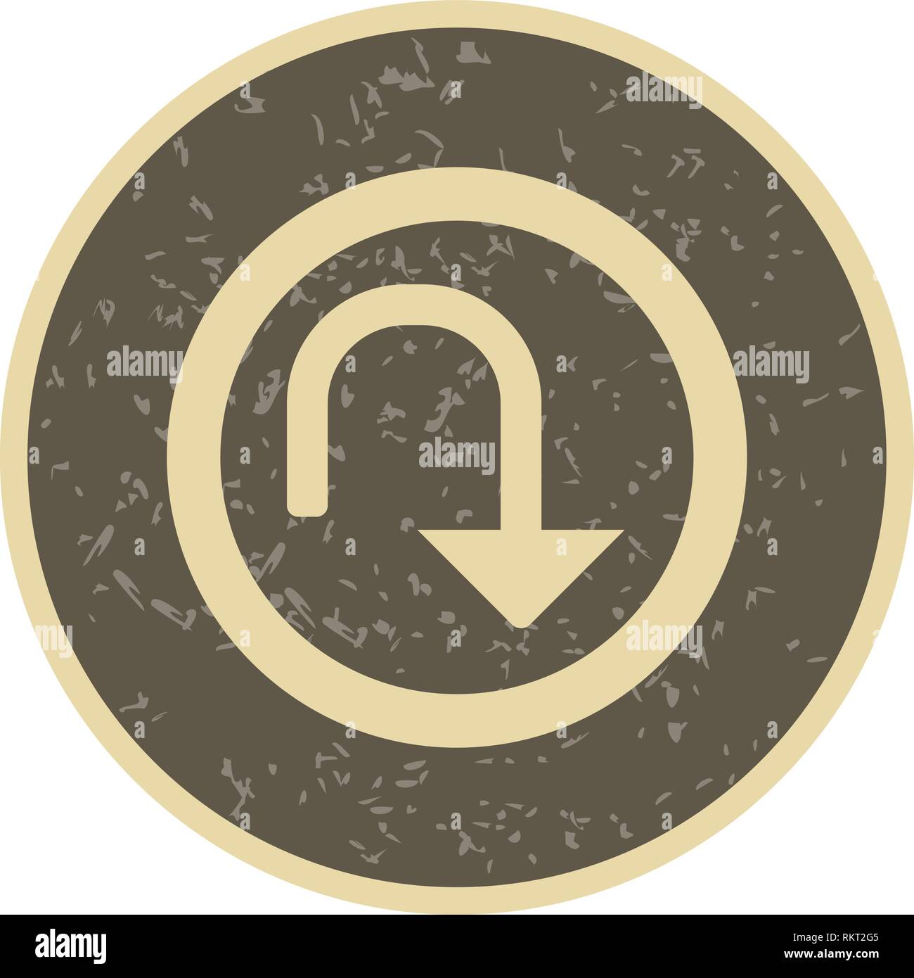 Vector U-turn Icon Sign Icon Vector Illustration For Personal And ...