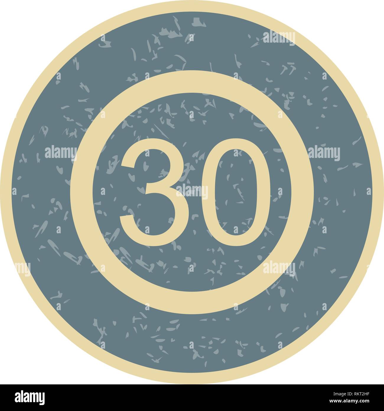 Vector Speed limit 30 Icon Sign Icon Vector Illustration For Personal ...