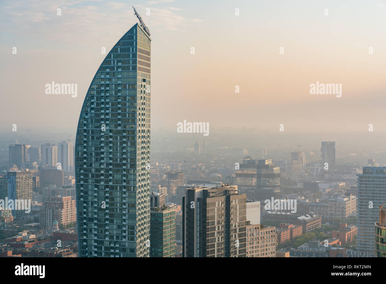 Aerial morning view of the Toronto downtown, Canada Stock Photo - Alamy