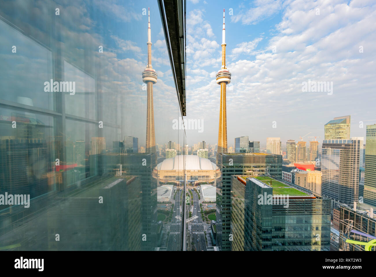 Bird eye view cn tower hi-res stock photography and images - Alamy