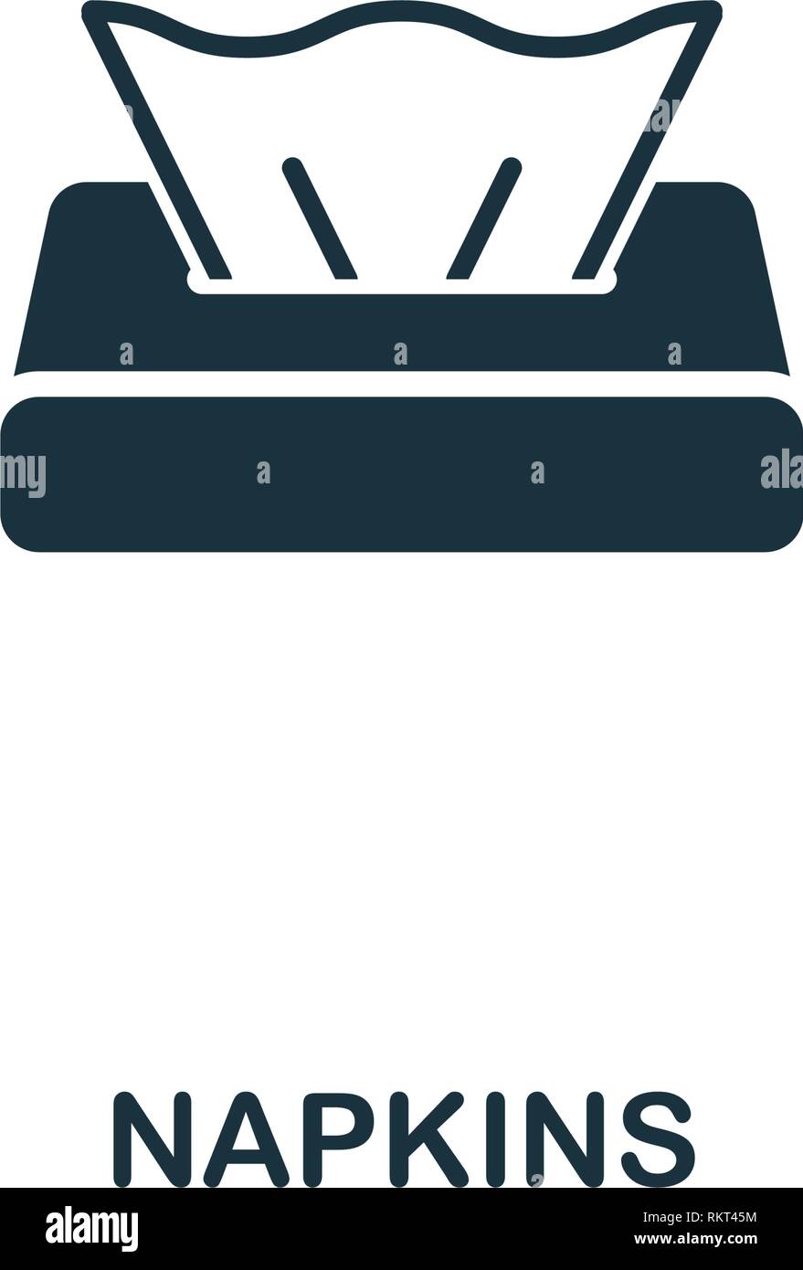 Napkins icon. Premium style design from hygiene icons collection. Pixel ...