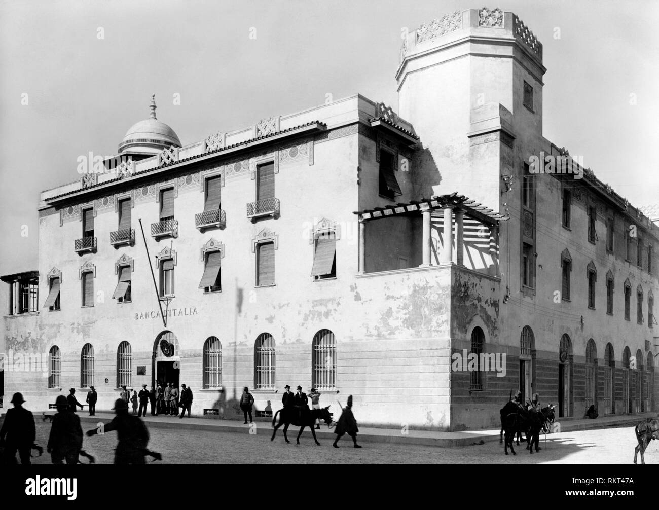 libya, benghazi, banca d'italia palce, 30s Stock Photo - Alamy
