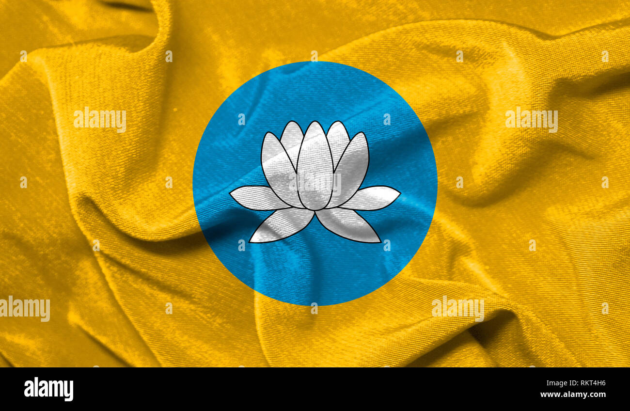 Flag of kalmykia hi-res stock photography and images - Alamy