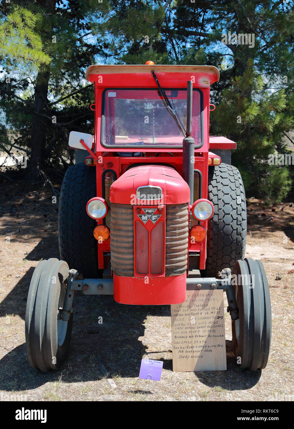 Massey Ferguson tractor at the Power Rally at Port Milang, South ...