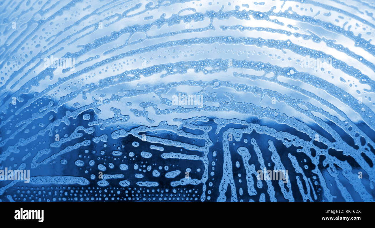 soap foam bubbles on the glass Stock Photo - Alamy