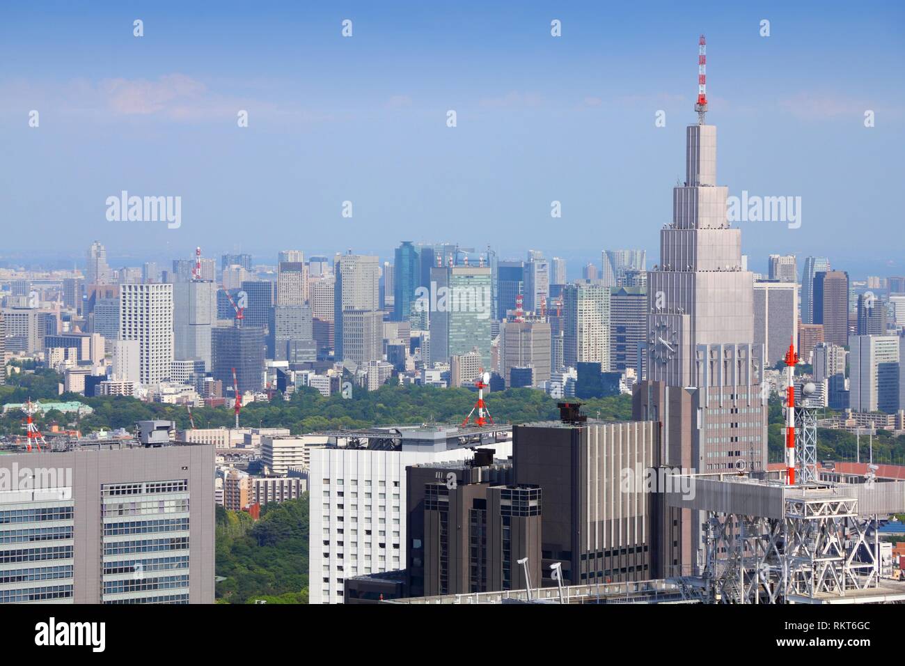 Tokyo, Japan - aerial view of Shinjuku district. Modern city skyline Stock Photo - Alamy