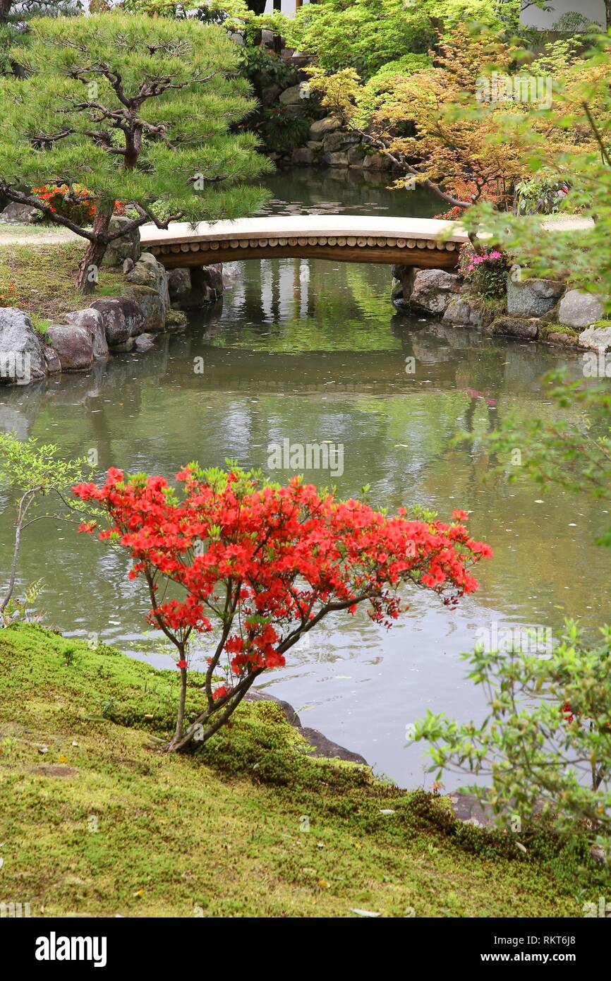 Nara, Japan (Kansai region) - UNESCO World Heritage Site. Isuien Garden ...