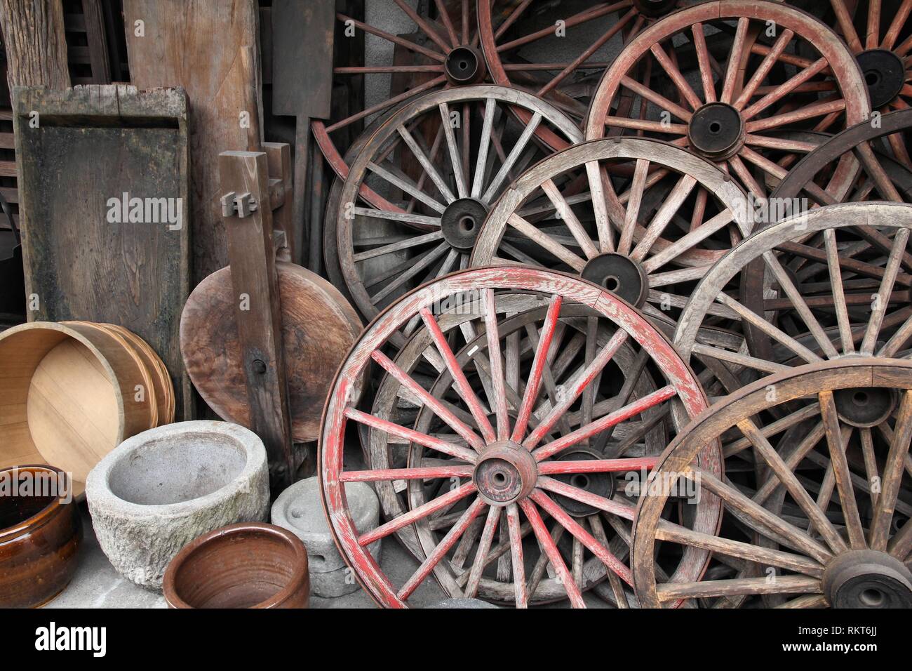 Japan - rural tool shop in Takayama, famous old town. Gifu prefecture ...