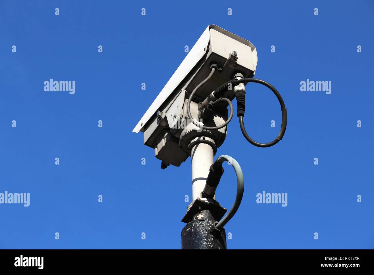 Surveillance camera - generic CCTV equipment. Security technology Stock ...