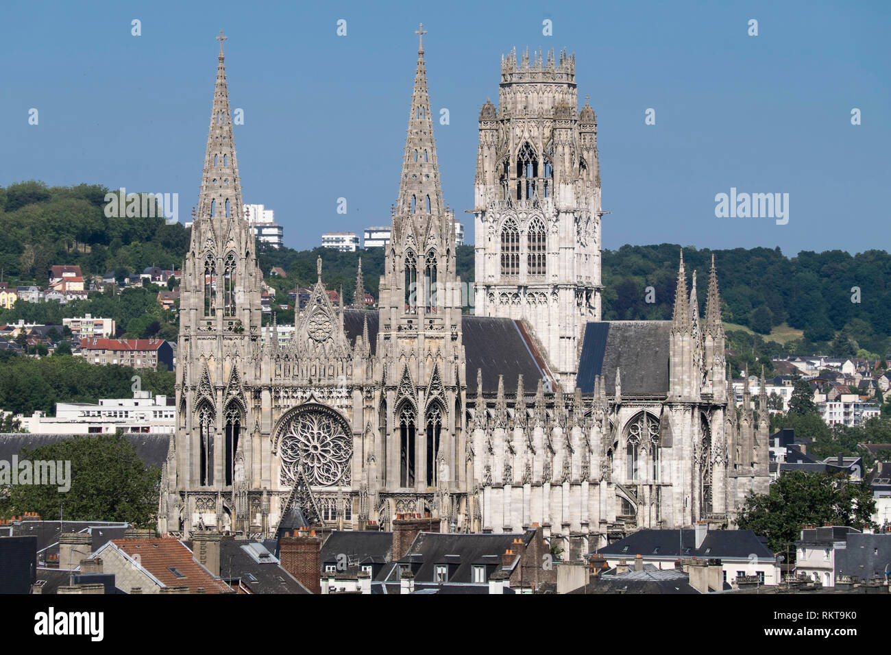 Rouen (Normandy, northern France): Abbey-Church of Saint-Ouen ...