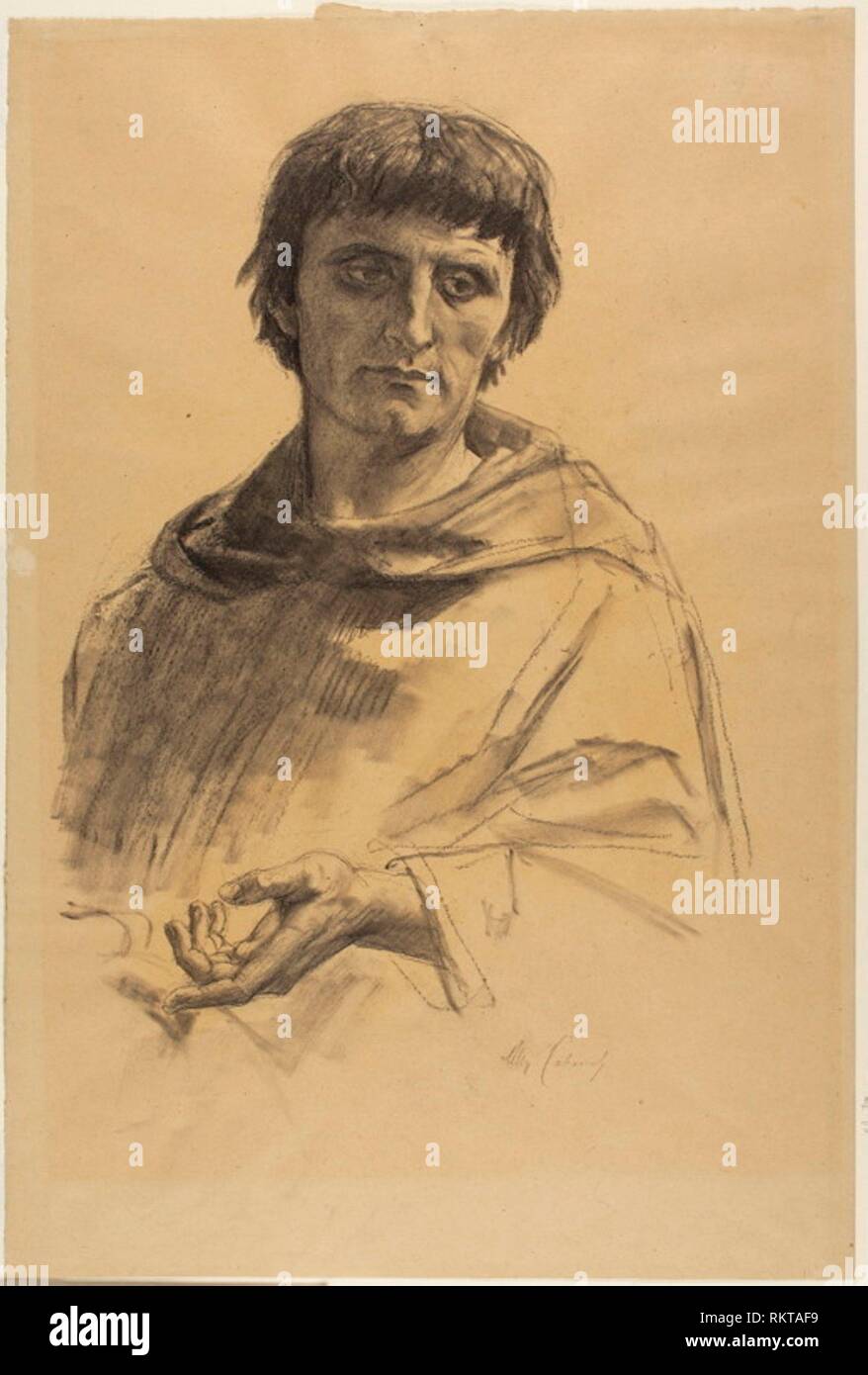 Central Figure, study for The Life of Saint Louis, King of France - c ...