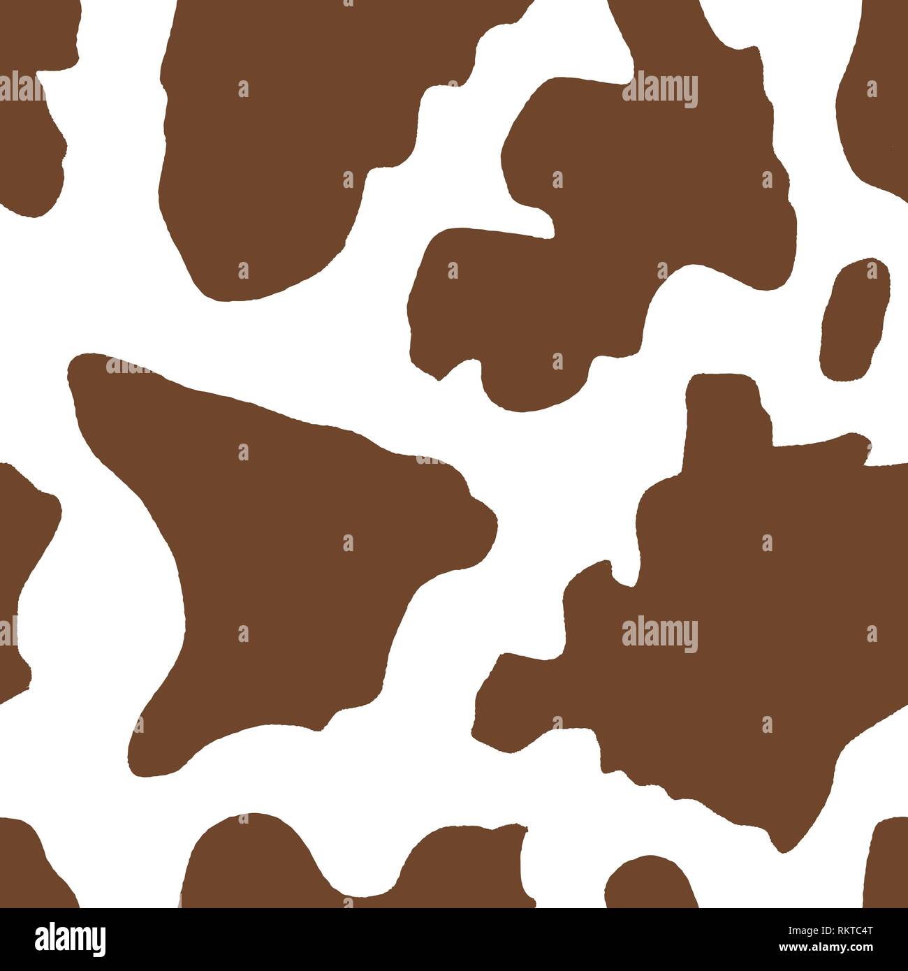 Cow pattern - cattle hide vector. Seamless texture illustration Stock ...