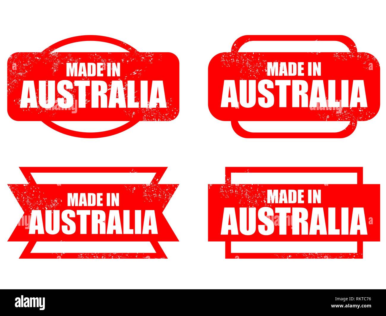 Made in australia vector Stock Vector Images - Alamy