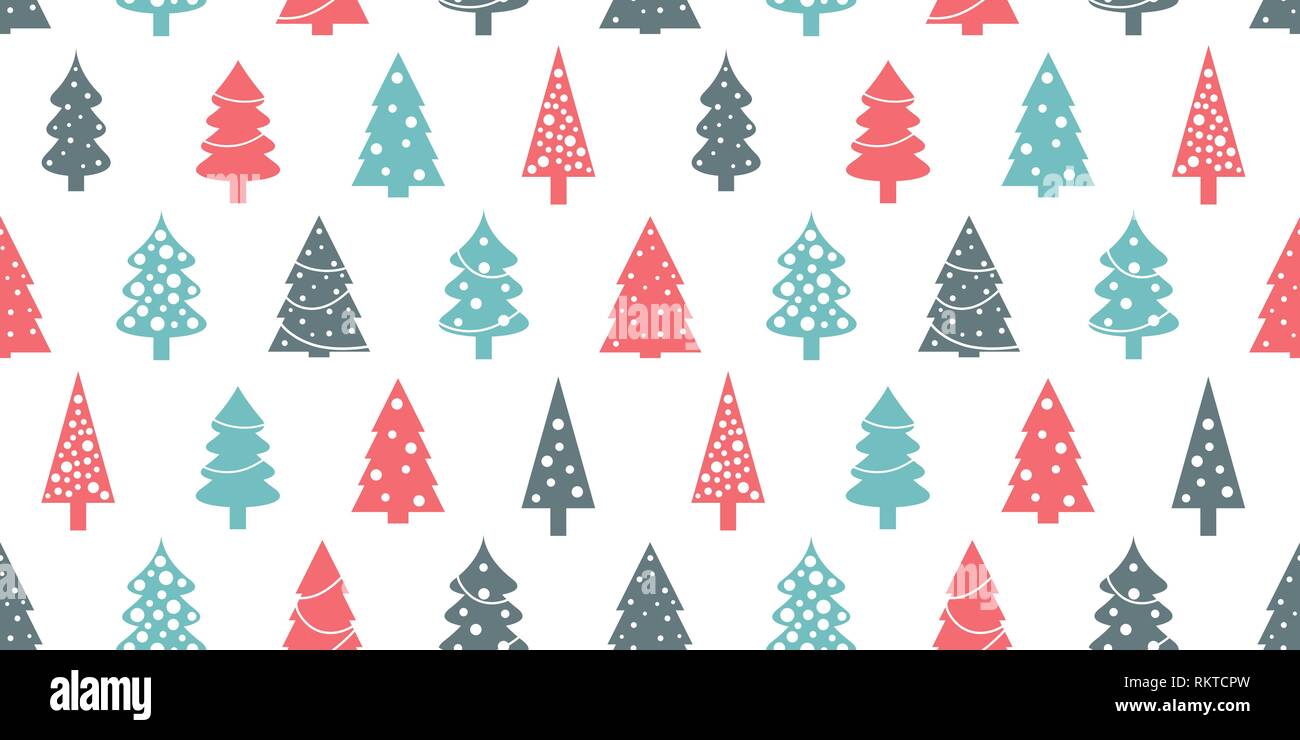 Christmas paper design illustration - seamless Christmas tree ...
