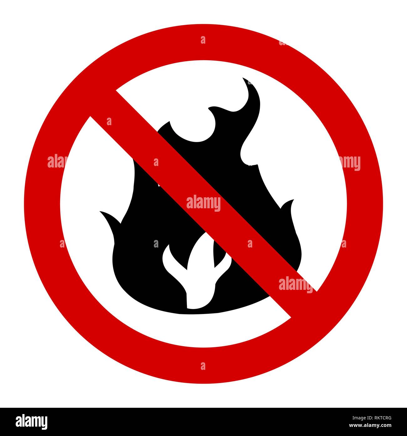 No bonfires Stock Vector Images - Alamy