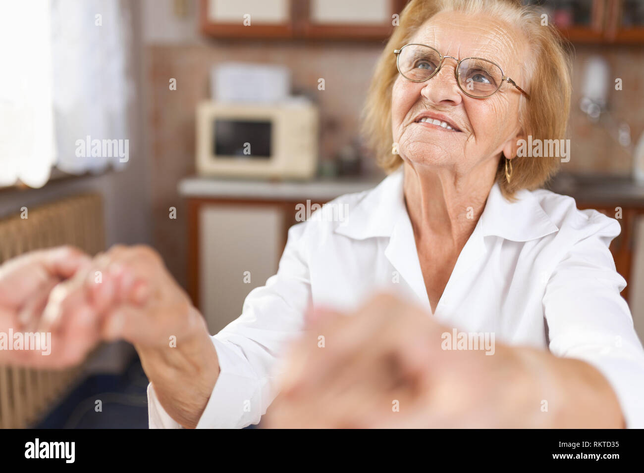 Elderly Care Home Lady High Resolution Stock Photography and Images - Alamy