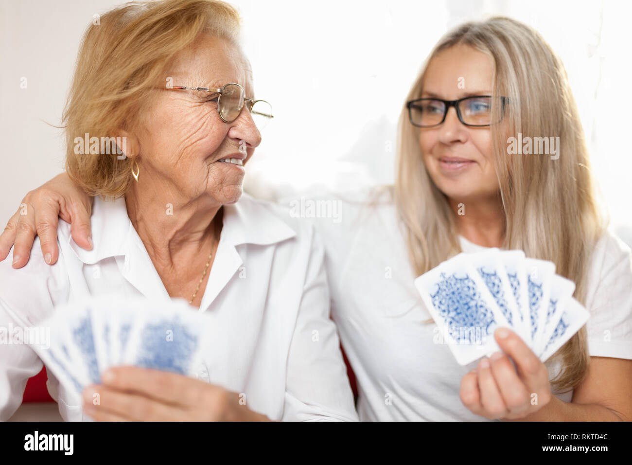 Providing care and support for elderly Stock Photo - Alamy