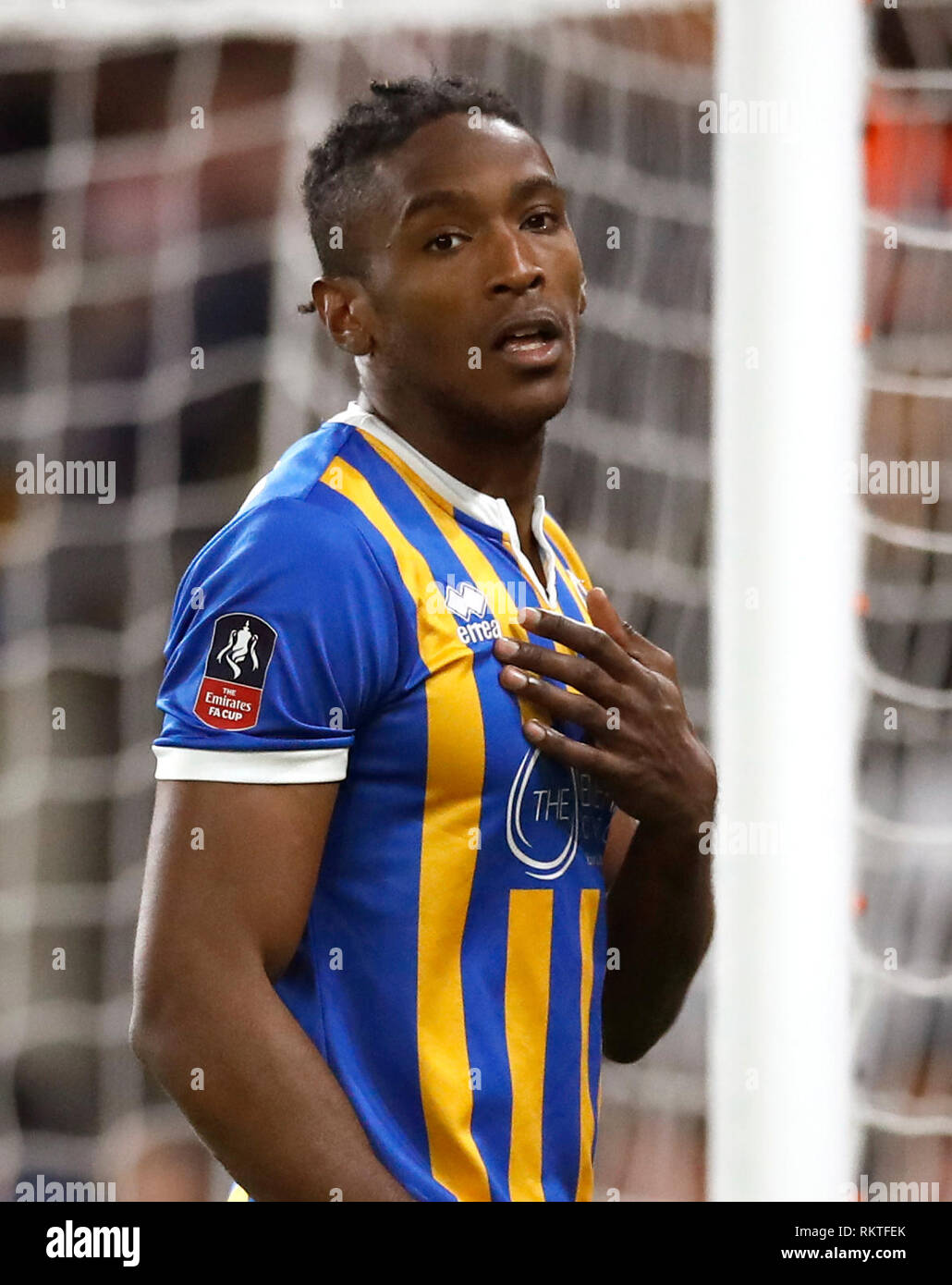 Shrewsbury Town's Omar Beckles Stock Photo - Alamy