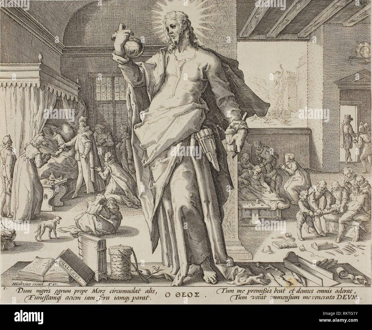 The Physician Considered as God, plate one from Allegories of the ...