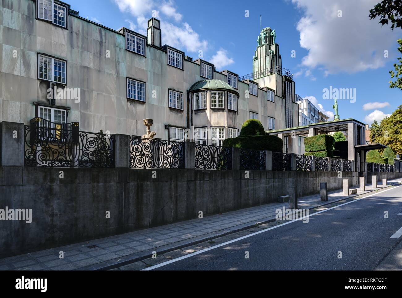 Das Palais Stoclet ist eine von 1905 bis 1911 im Stil der Wiener ...