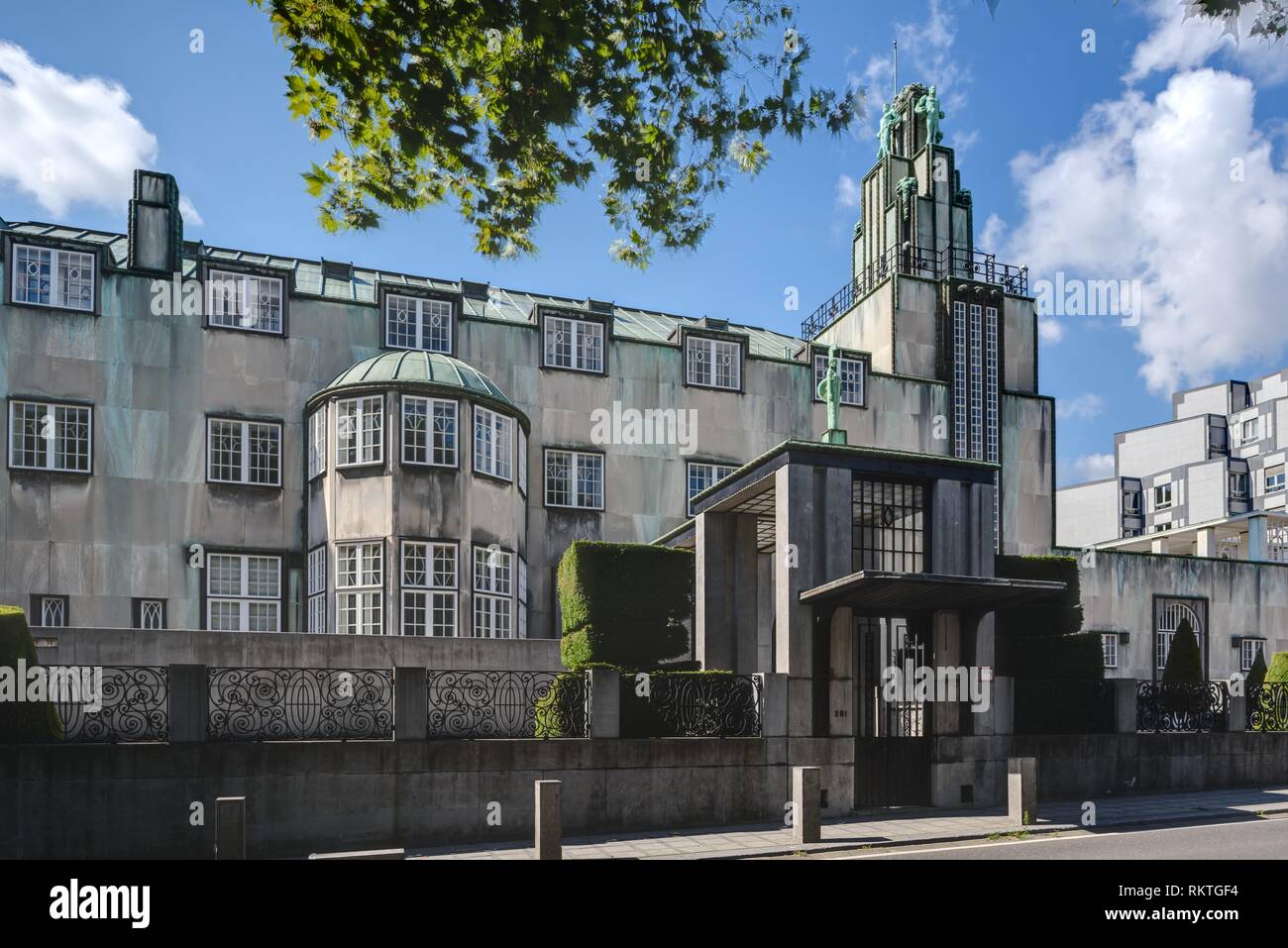Das Palais Stoclet ist eine von 1905 bis 1911 im Stil der Wiener ...