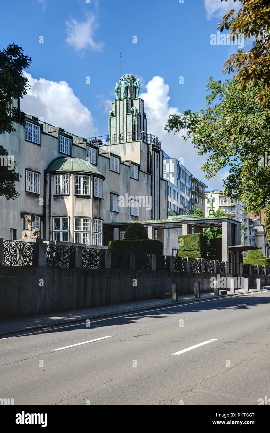 Das Palais Stoclet ist eine von 1905 bis 1911 im Stil der Wiener ...