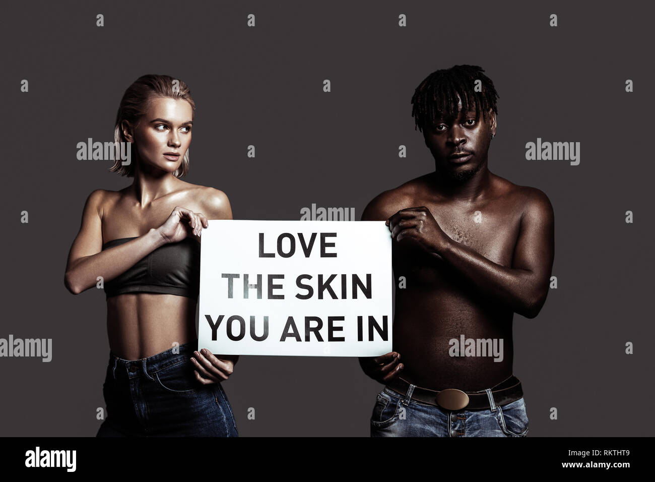 African american skincare models hi-res stock photography and images ...