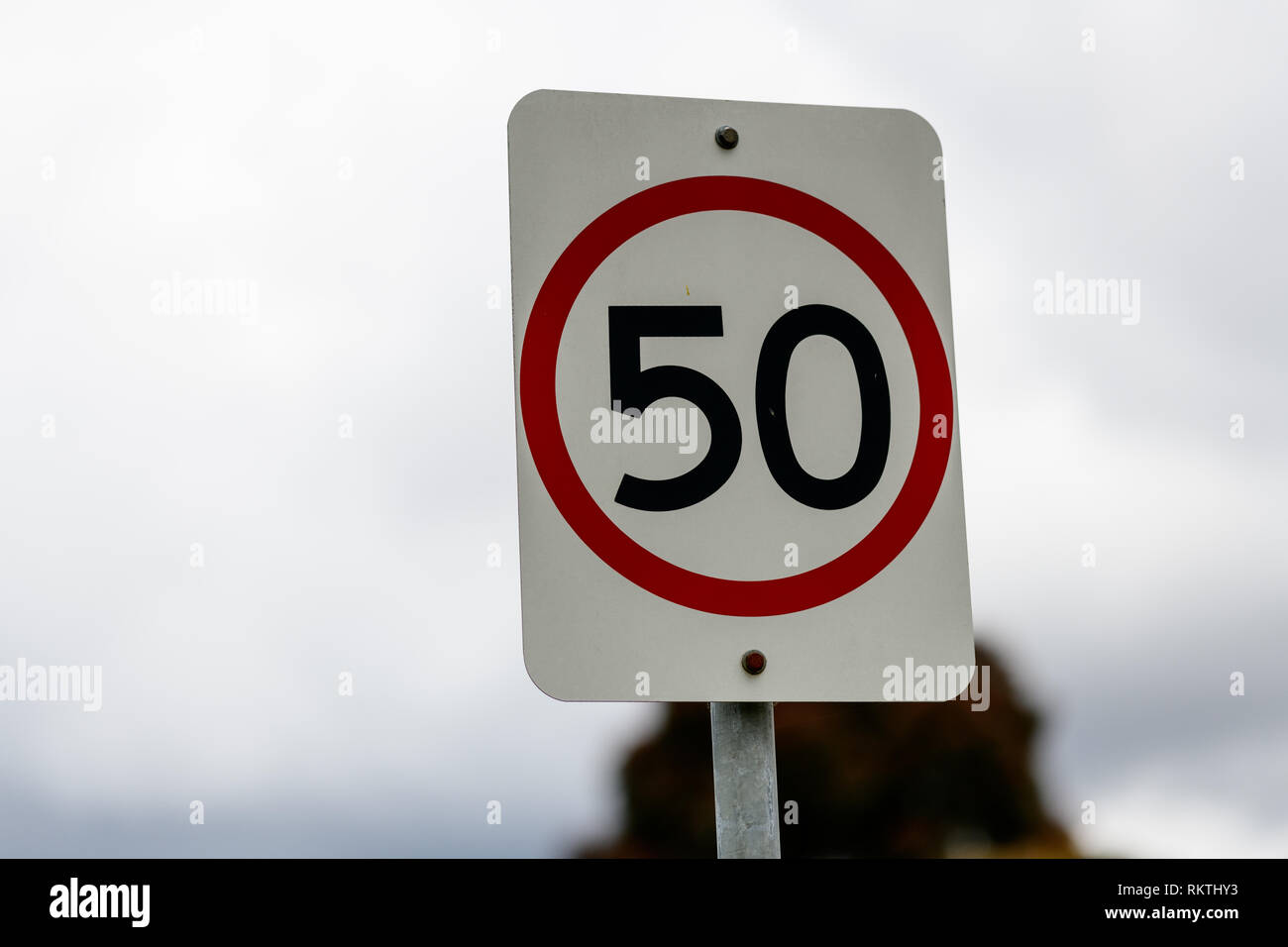 Speed limit 50 hi-res stock photography and images - Alamy