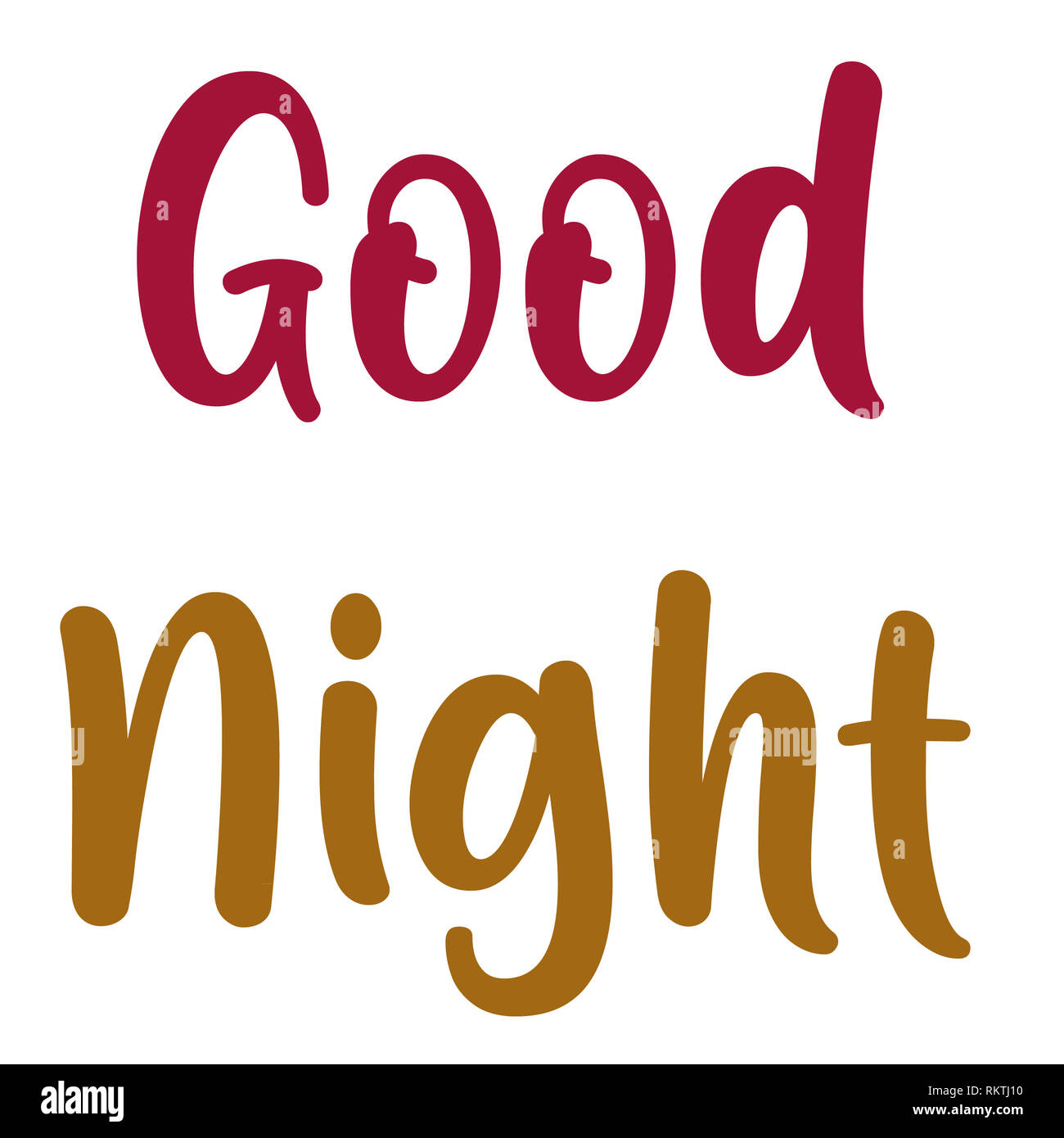 Good night greetings and wishes with styles Stock Photo - Alamy
