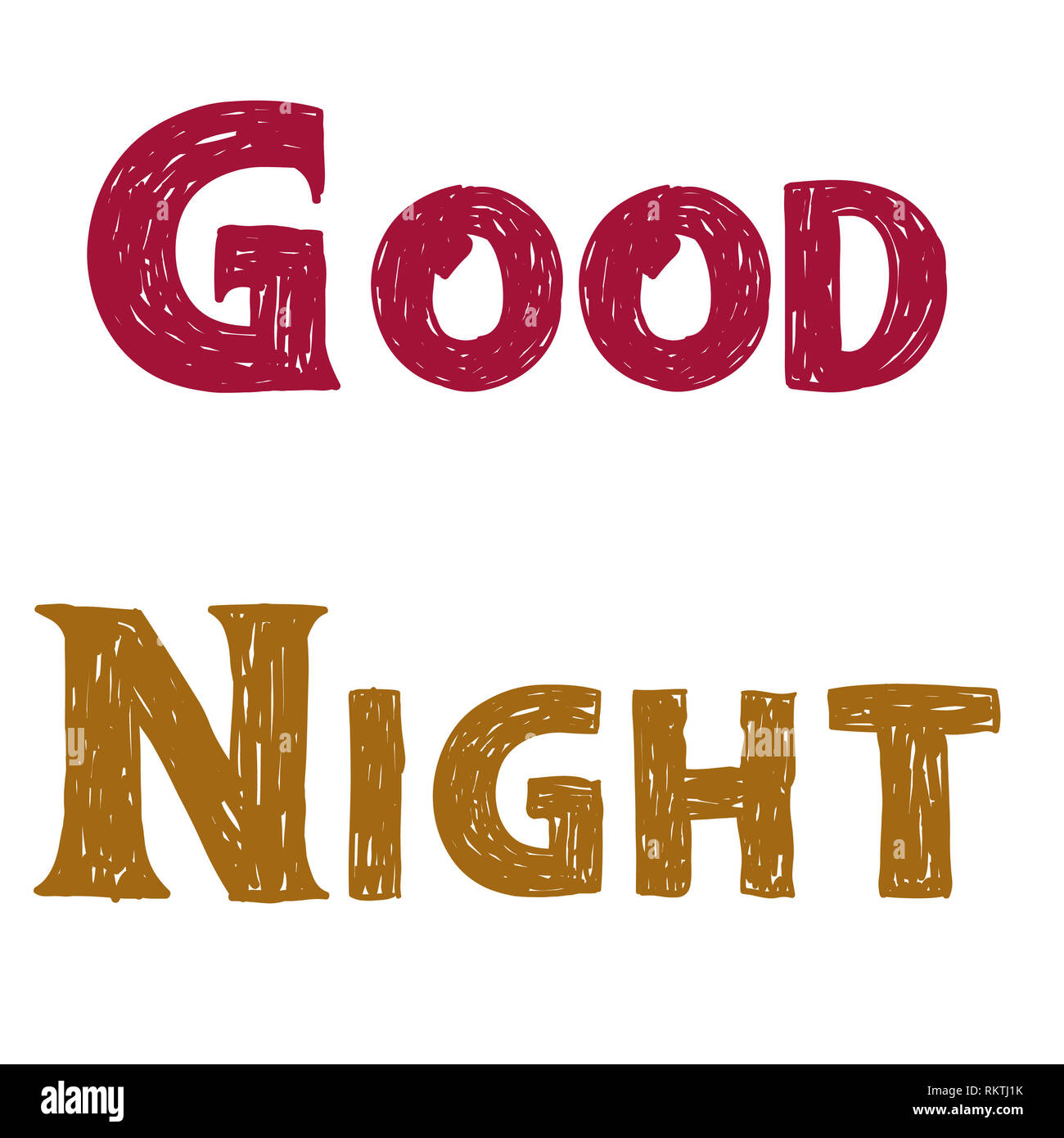 Good night greetings and wishes with styles Stock Photo - Alamy