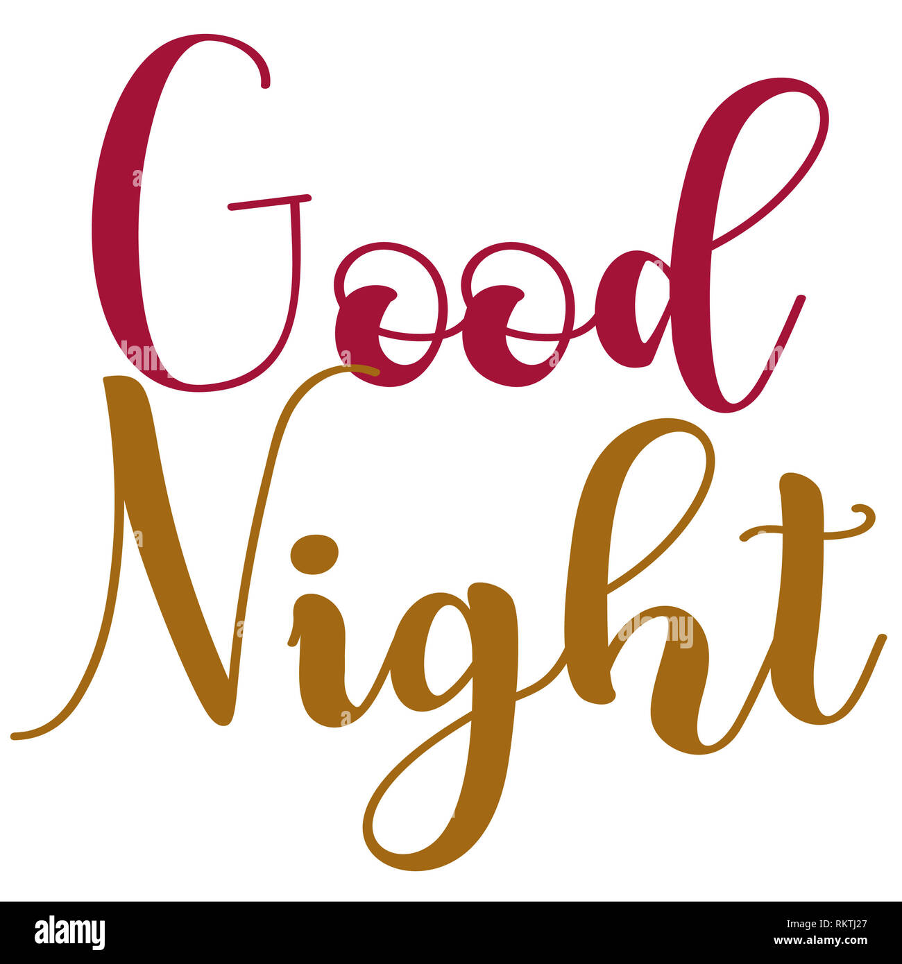 Good night greetings and wishes with styles Stock Photo - Alamy