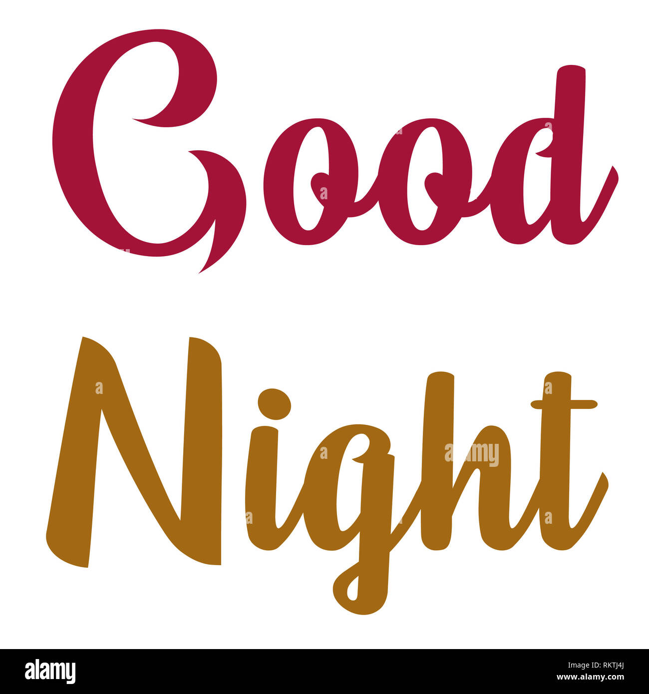 Good night greetings and wishes with styles Stock Photo - Alamy