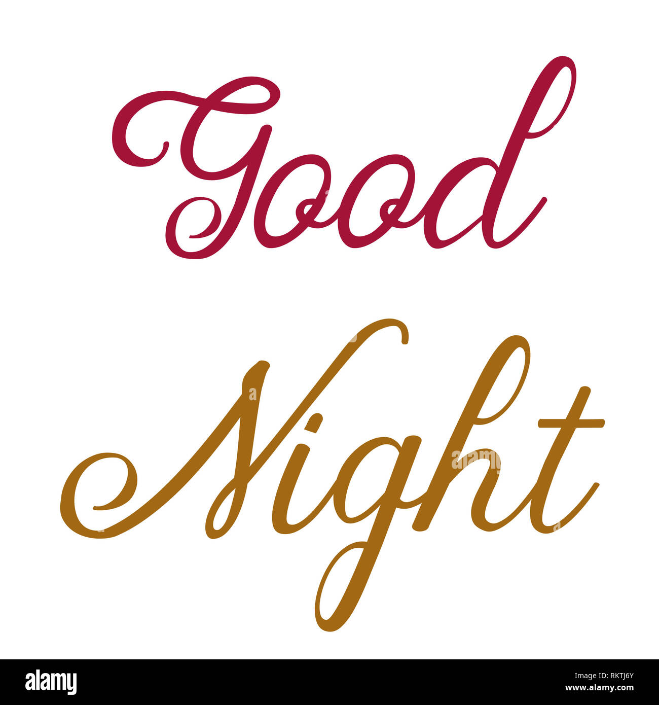 Good night greetings and wishes with styles Stock Photo - Alamy