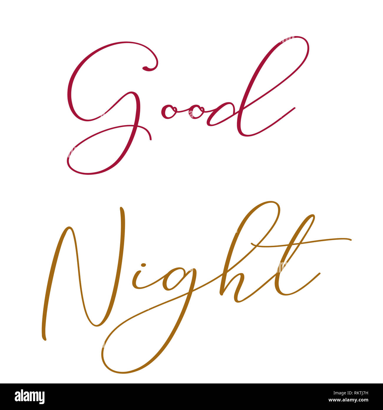 Good night greetings and wishes with styles Stock Photo - Alamy
