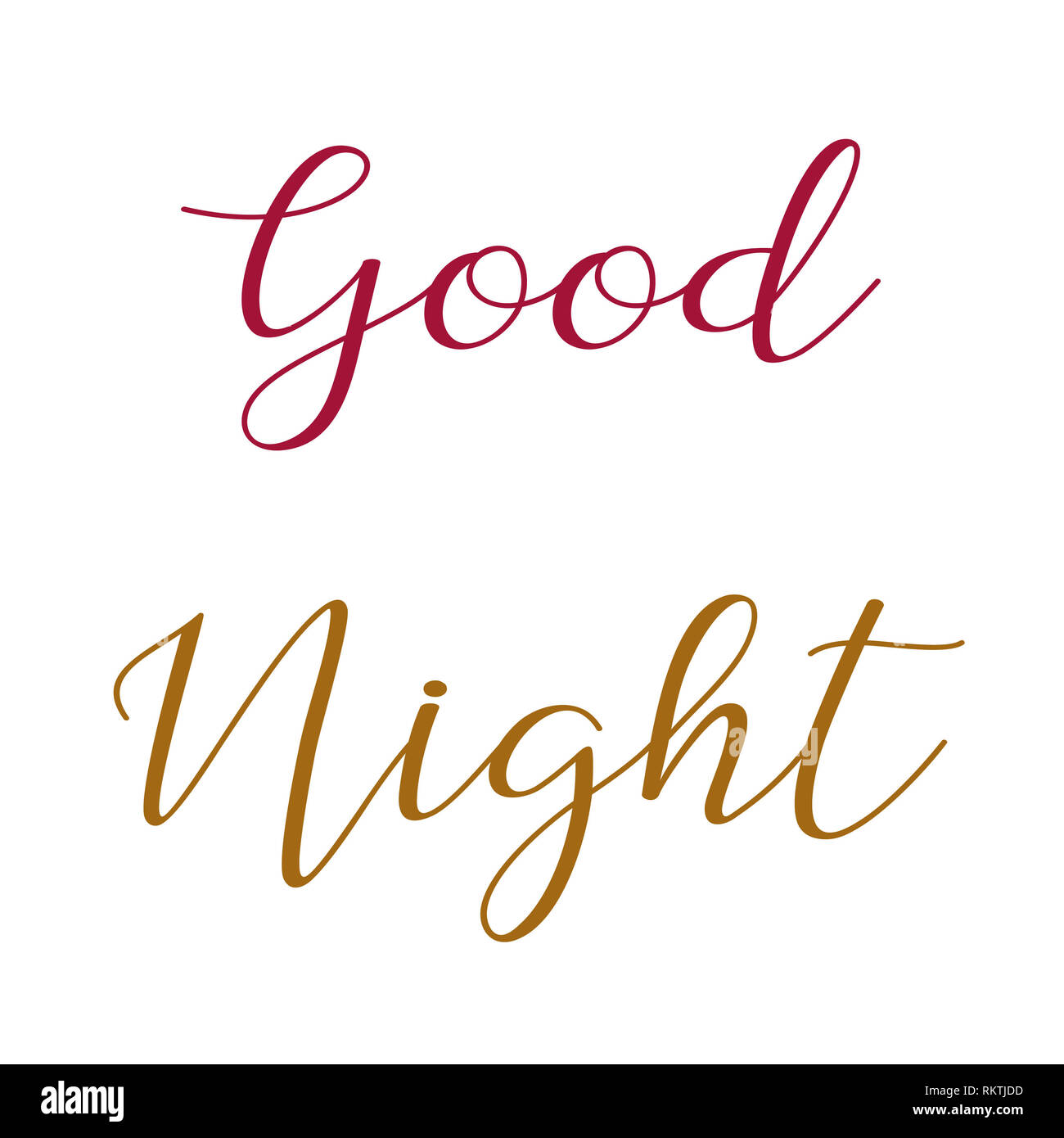 Good night greetings and wishes with styles Stock Photo - Alamy