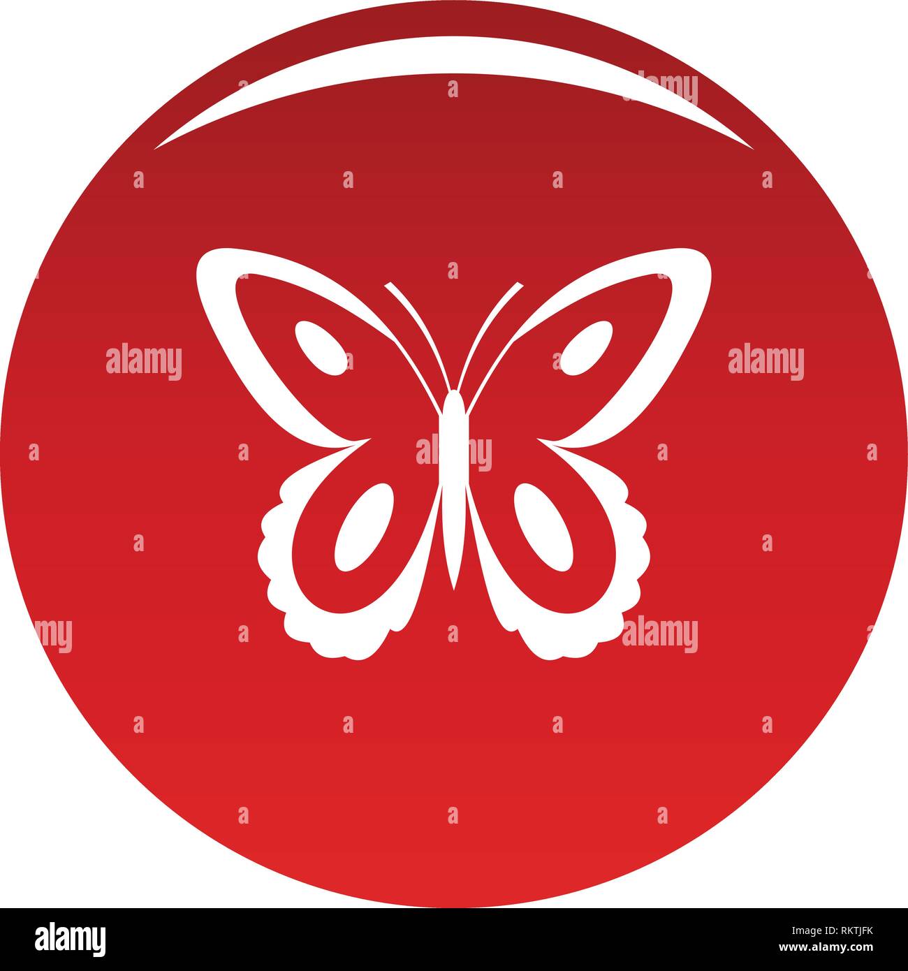 Spotted butterfly icon. Simple illustration of spotted butterfly vector ...
