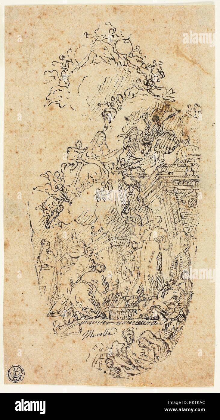 Saint Ildefonso Receiving a Chasuble from the Virgin - Attributed to ...