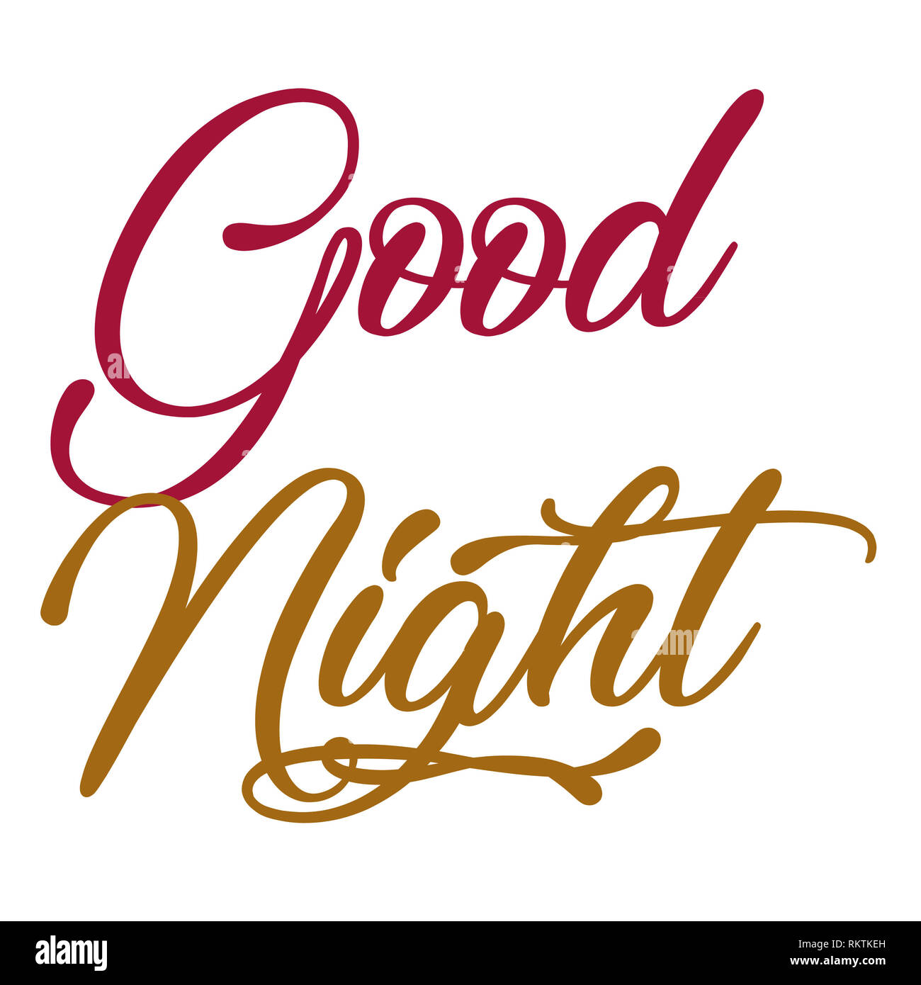 Good night greetings and wishes with styles Stock Photo - Alamy