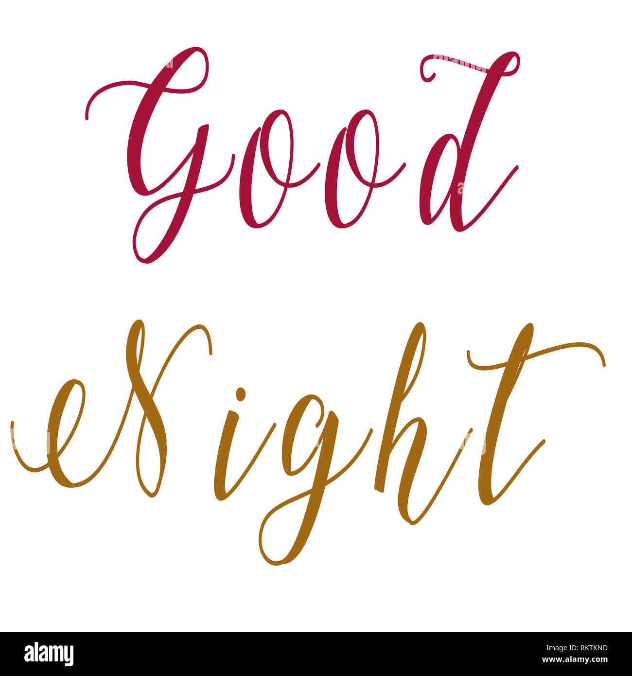 Good night greetings and wishes with styles Stock Photo - Alamy