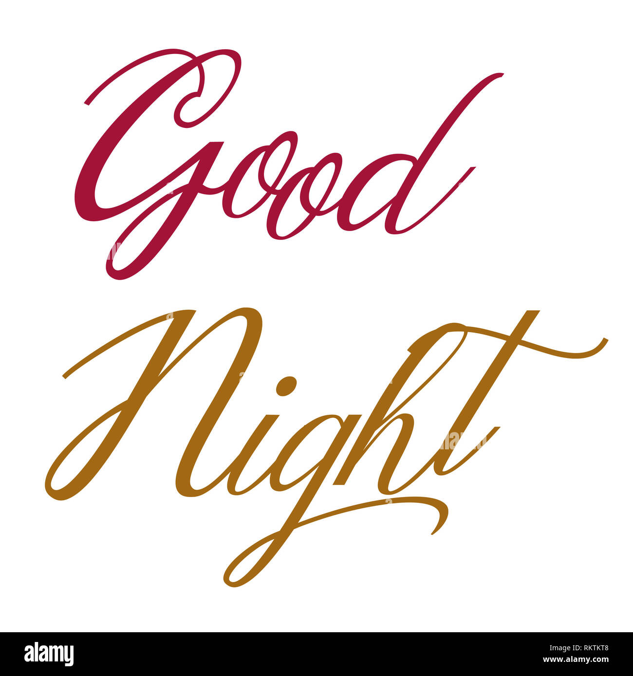 Good night greetings and wishes with styles Stock Photo - Alamy