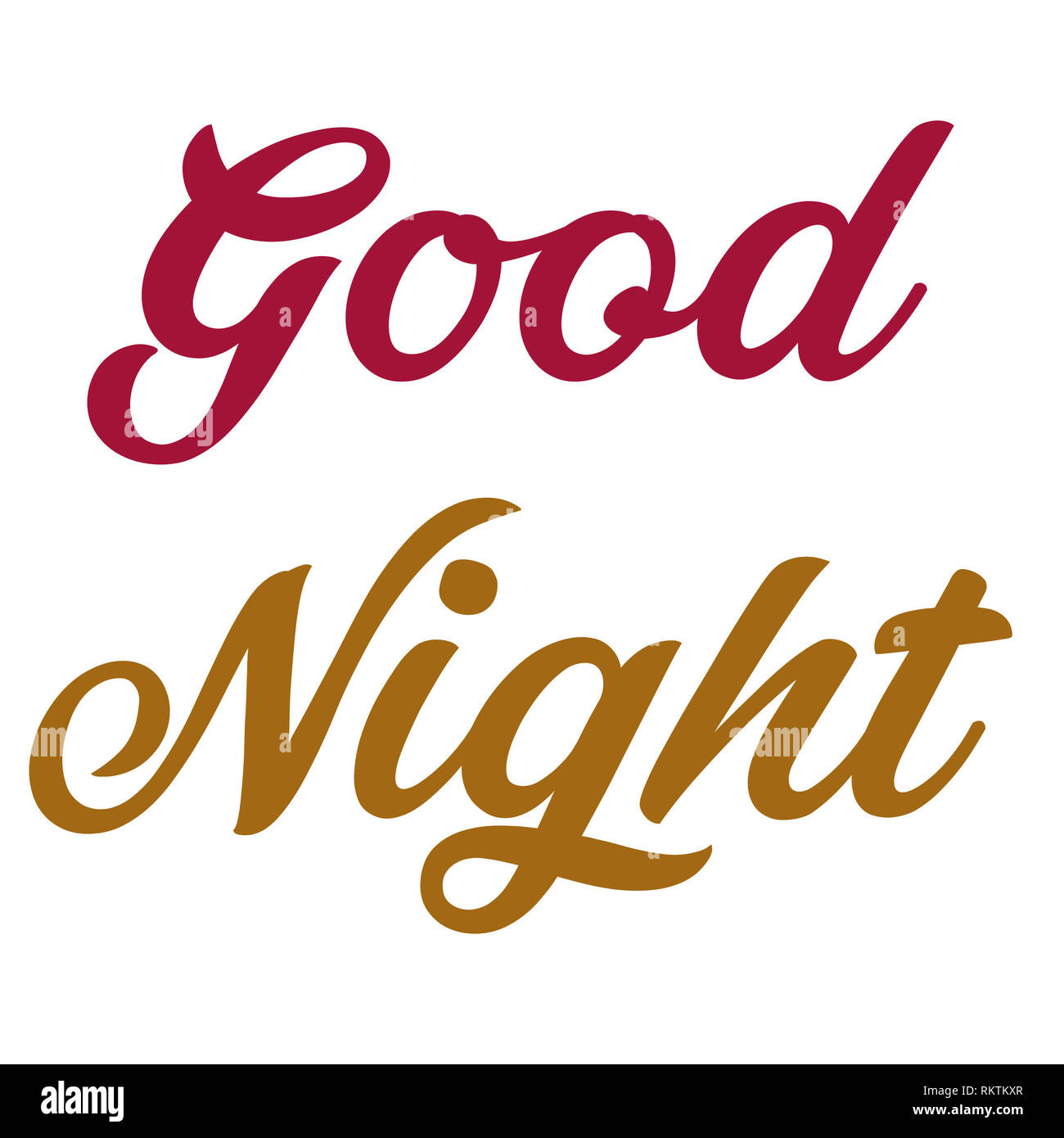 Good night greetings and wishes with styles Stock Photo - Alamy
