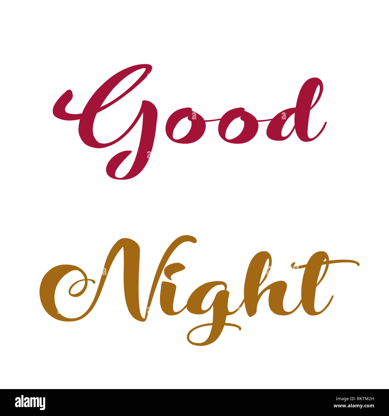 Good night greetings and wishes with styles Stock Photo - Alamy