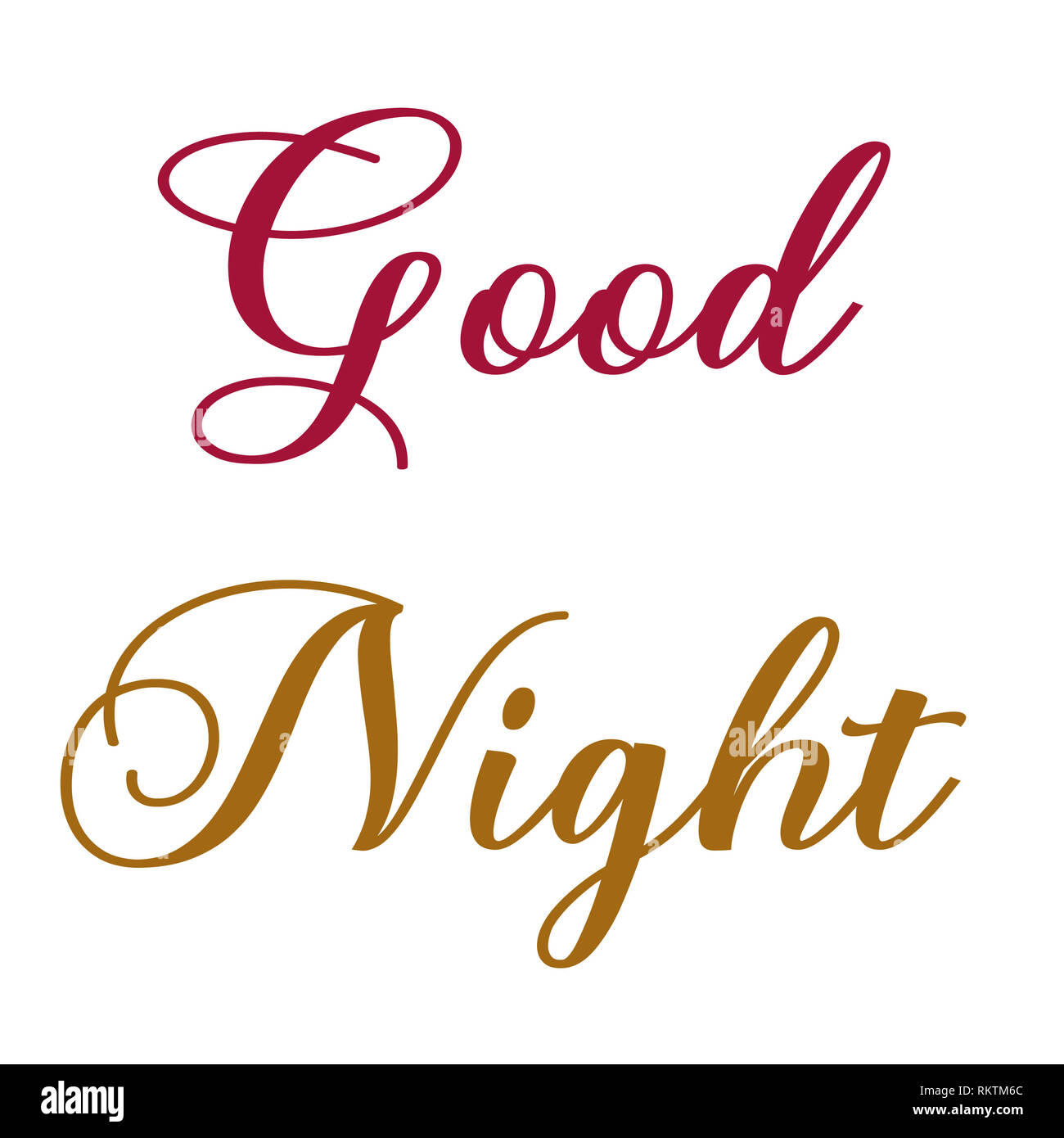 Good night greetings and wishes with styles Stock Photo - Alamy