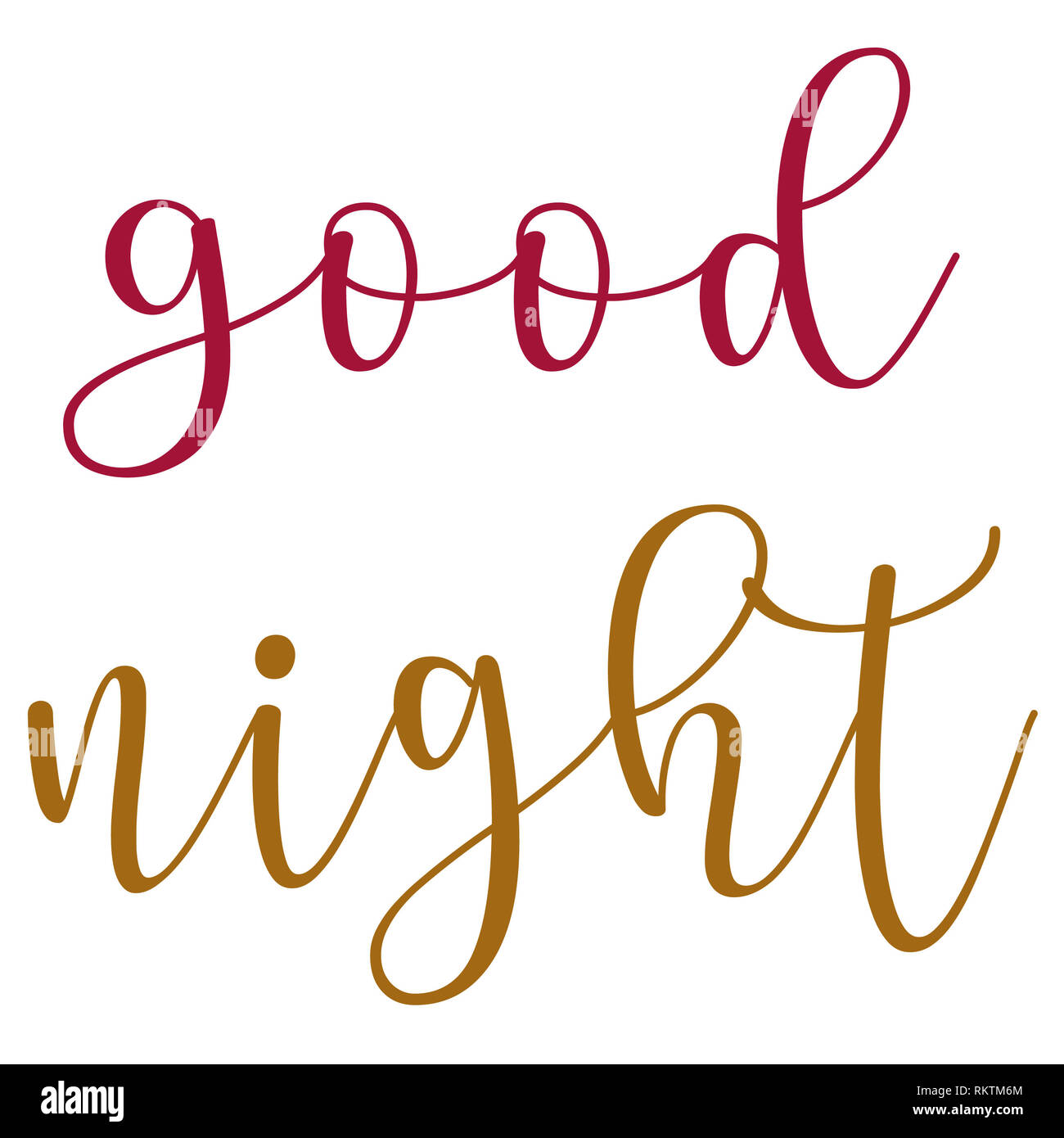 Good night greetings and wishes with styles Stock Photo - Alamy